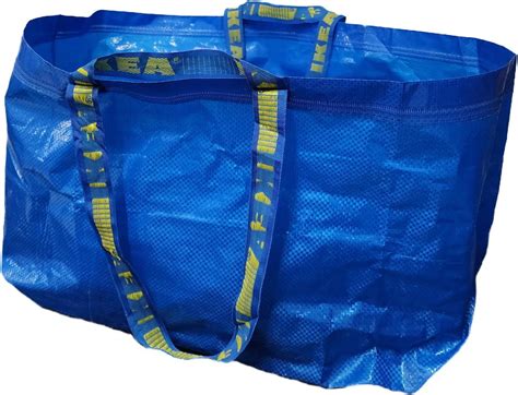 Ikea Frakta Carrier Bag Blue Large Size Shopping Bag 2 Pcs Set Home And Kitchen
