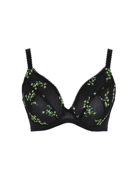 Meadow Embroidery Wired Plunge Bras D To J Panache Mands