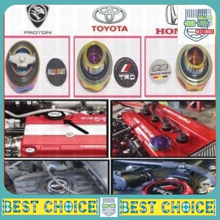 RALLIART TRD MUGEN Aluminium Oil Cap Proton Mitsubishi Toyota Honda