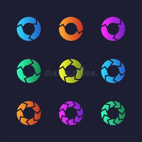 Chart Pie Circular Diagrams With Options Vector Marketing Graphs
