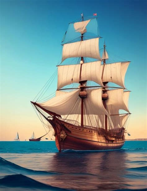 Premium Photo Old Caravel And Happy Columbus Day Design