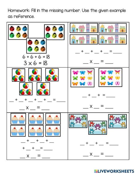 Multiplication Sentence Repeated Addition Worksheet Repeated Addition