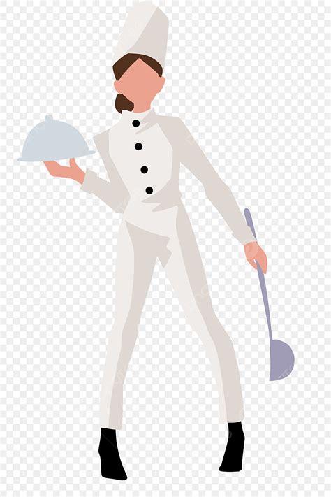 平炒菜廚師 廚師帽剪貼畫 廚師大廚人物 扁平的素材圖案PSD和PNG圖片免費下載
