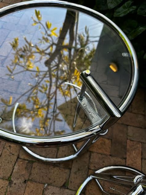 Set Of Two Classicon Adjustable E 1027 Table By Eileen Gray In Stock