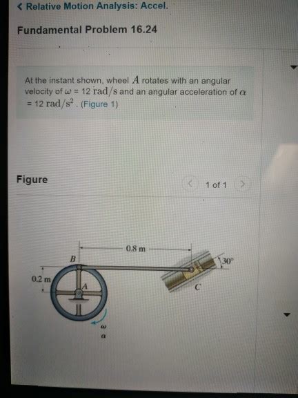 Solved K Relative Motion Analysis Accel Fundamental Chegg Com