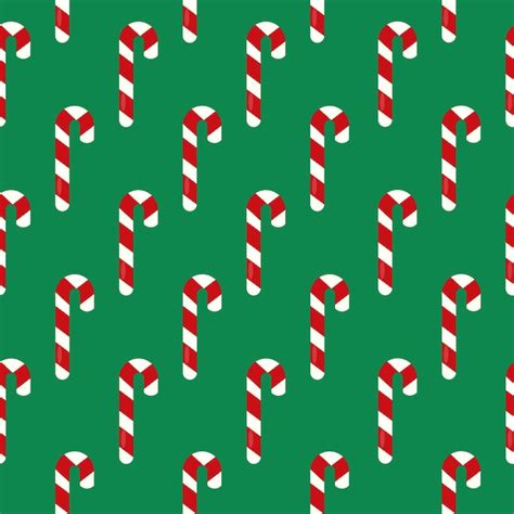 Premium Vector Christmas Seamless Pattern With Candy