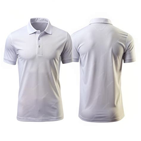 Premium Photo Blank Collared Shirt Mock Up Template Front And Back