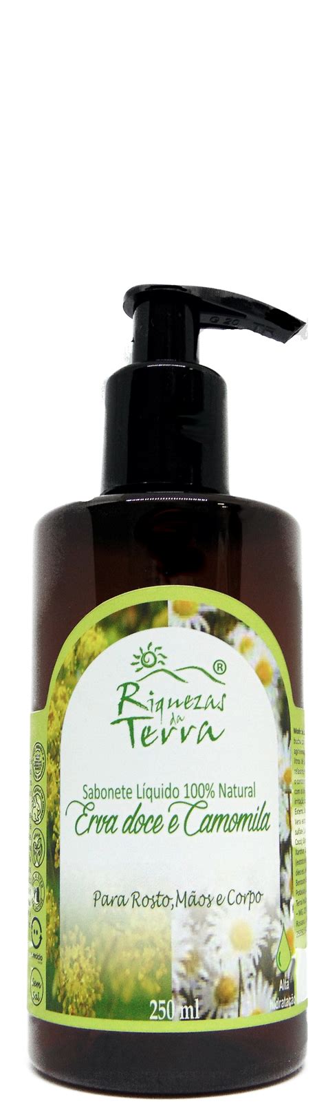 Sabonete Líquido Erva Doce Camomila Riquezas da Terra Cosméticos
