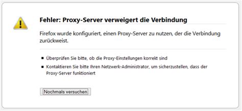Firefox 18 weisst HTTPS Verbindungen über einen Proxy zurück Fehler