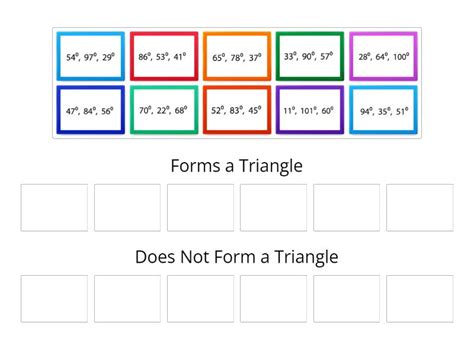 triangle or not sorting activity group sort