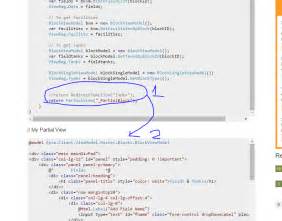 c rendering partial view in asp mvc stack overflow