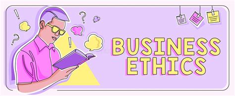 Text Showing Inspiration Business Ethics Business Concept Appropriate