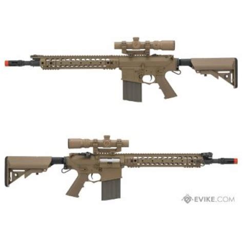 ARES Knight S Armament Licensed SR25 M110K Airsoft AEG DMR Dark Earth