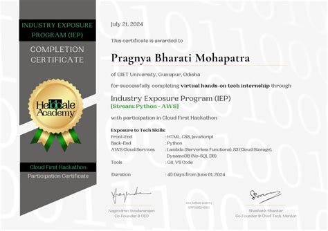 Pragnya Bharati Mohapatra On Linkedin Internship Webdevelopment