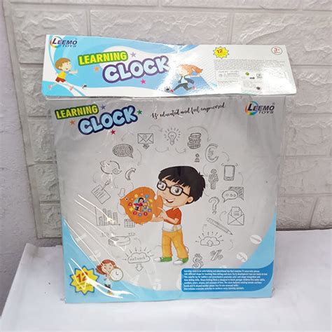 Am5196 Learing Clock Shape Sorting Clock Puzzle Teaches Time Shapes Amd Deodap