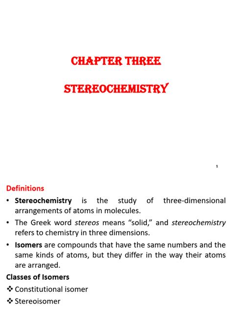 Organic Chem Ch3 Med Lab Pdf Conformational Isomerism Chirality