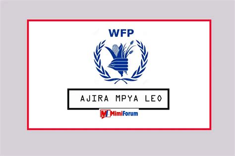 Nafasi Za Kazi Shirika La Wfp Tanzania April 2025