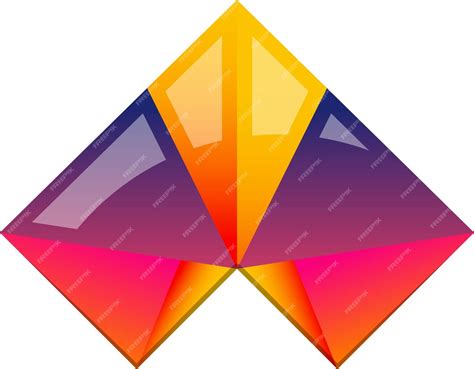Ilustración De Logotipo De Triángulo De Ala Abstracta En Estilo Moderno