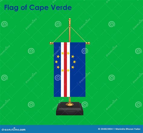 Bandera De Cabo Verde Verde Verde Verde Bandera Nacional De Cabo Verde