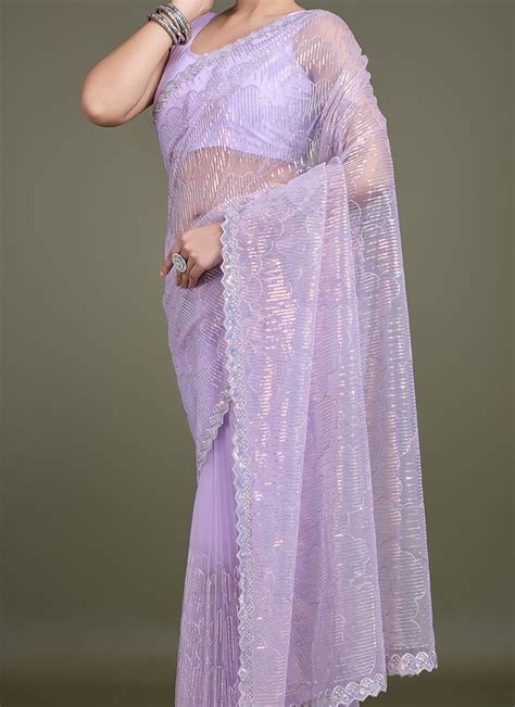 Buy Lavender Sarees Online Lavender Sarees Styles Online Lavender