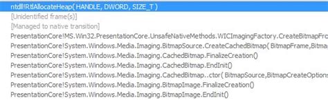 Wpf Still Memory Leaks In Net4 Binding Memory BitmapImage To Image