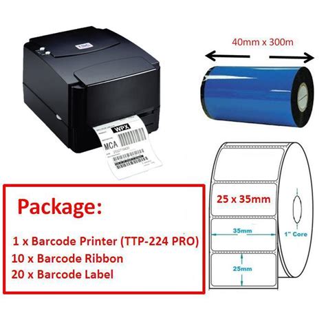 Tsc Ttp 244 Plus Barcode Printer Calibration 51 Off