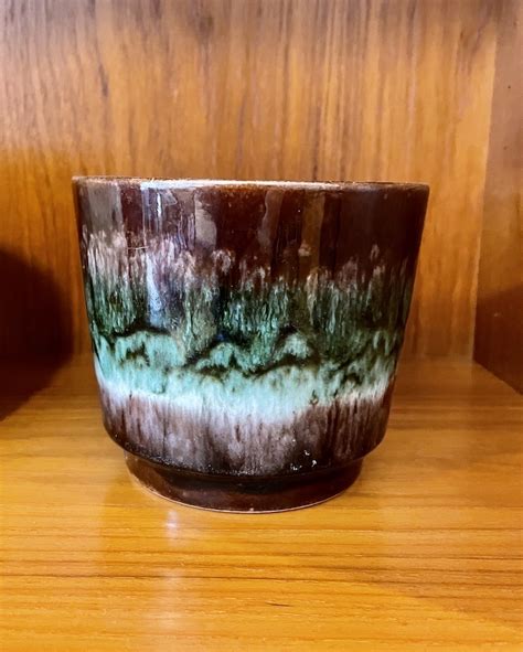 Mid Century Pottery And Glass Circa