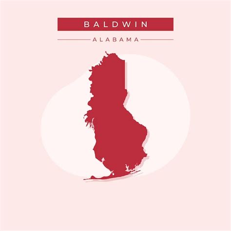 Premium Vector Vector Illustration Vector Of Baldwin Map Alabama