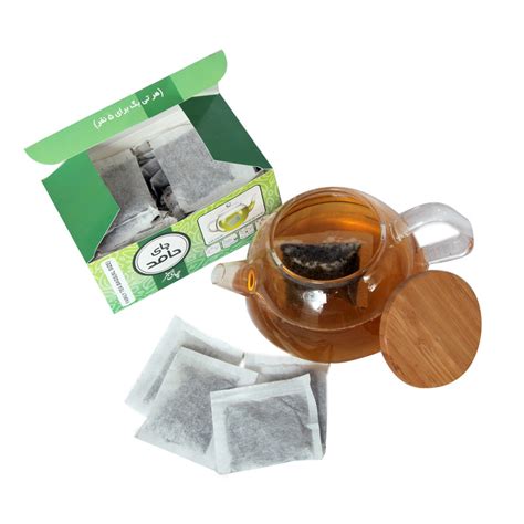 قیمت و خرید چای سبز کیسه ای خانواده مخصوص قوری چای حامد بسته 50 عددی