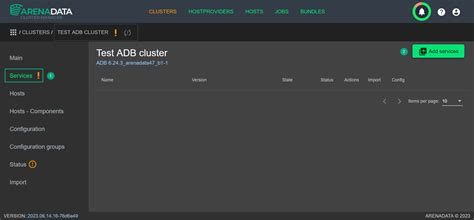 Add Services To An Adb Cluster Via Adcm Online Adb Arenadata Docs