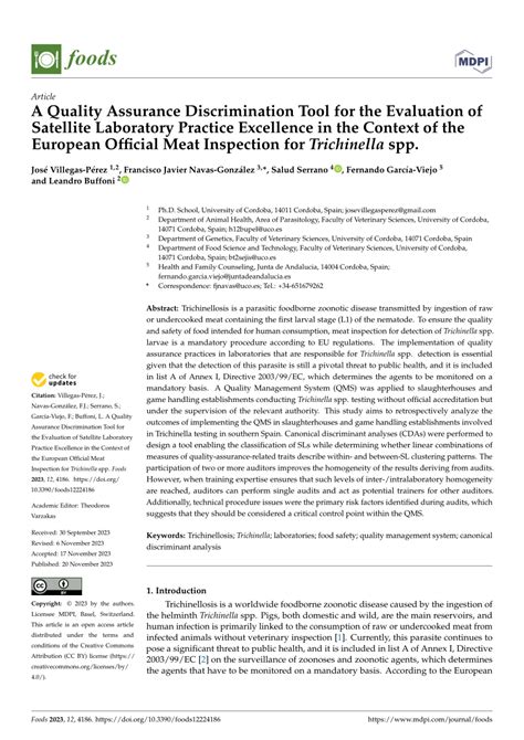 Pdf A Quality Assurance Discrimination Tool For The Evaluation Of Satellite Laboratory