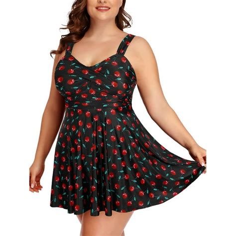 Plus Size Two Piece Swimsuits For Women Tankini Bathing Suits Flowy