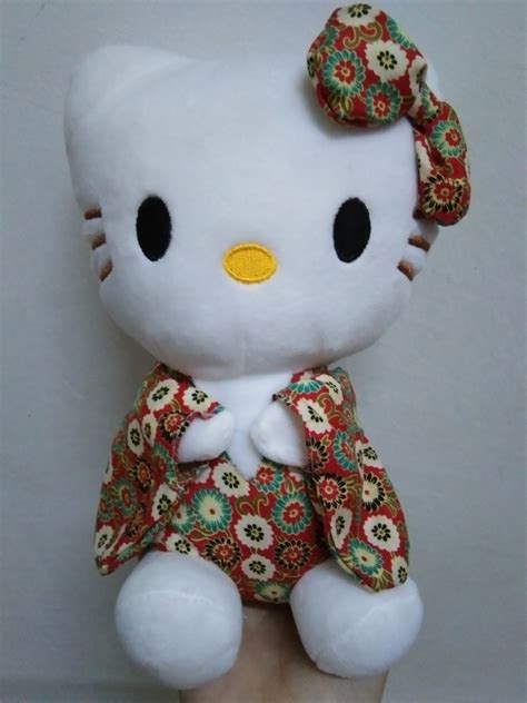Cute Kawaii Hello Kitty Batik Style Kimono Hanfu Traditional Japanese