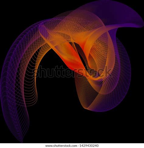 Vektor Stok Vector Illustration Complex Wireframe Structure Formed Tanpa Royalti