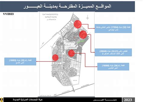الإسكان تعلن عن قطع أراض بالتخصيص الفوري بالعبور