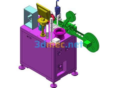 fully automatic taping machine testing machine 3d model solidworks
