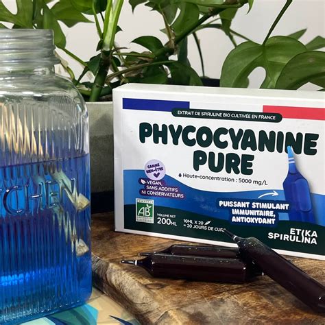 Phycocyanine En Ampoule Extraite De Spiruline Bio Française