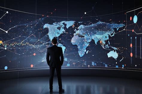 Premium Photo A Businessman Harnessing Ai Big Data Digital Neural