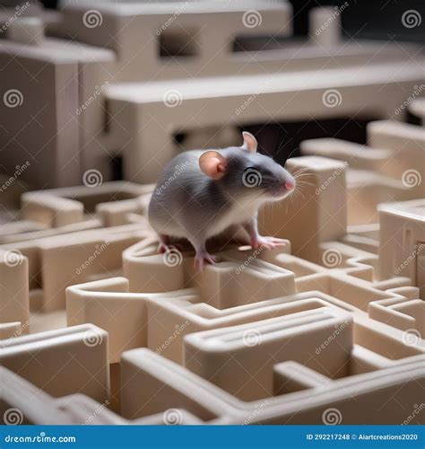 A Laboratory Rat Navigating A Maze During A Behavioral Psychology