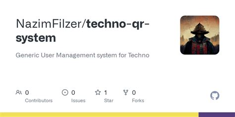 GitHub NazimFilzer Techno Qr System Generic User Management System