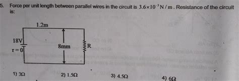Answered 5 Force Per Unit Length Between Parallel Wires In The Kunduz