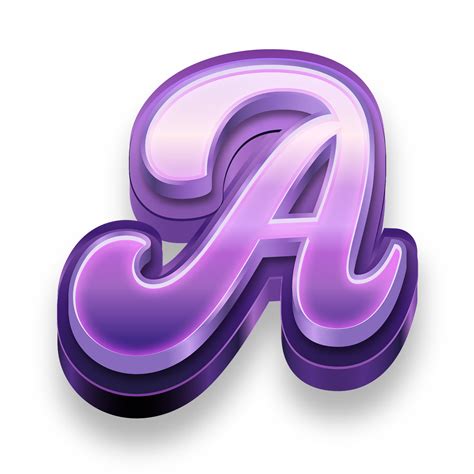 3d A Letter Text 10838523 Png
