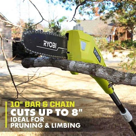 Ryobi 40v 10 In Cordless Battery Pole Saw With 2 0 Ah Battery And