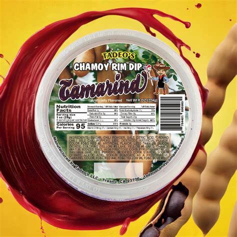 Chamoy Rim Dip Tamarind Flavor Tadeos Candy Company
