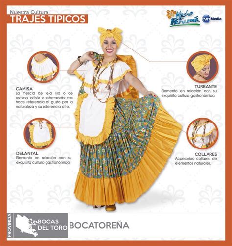 Pollera Bocatoreña Polleras Traje Típico Panamá