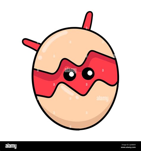 An Egg Containing A Monster The Born Stock Vector Image And Art Alamy