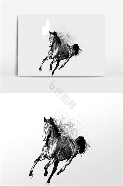 骏马插画 骏马插画图片 包图网