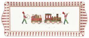 Polar Express Karácsonyi Porcelán Kínáló Tálca 35x15 Cm Biano