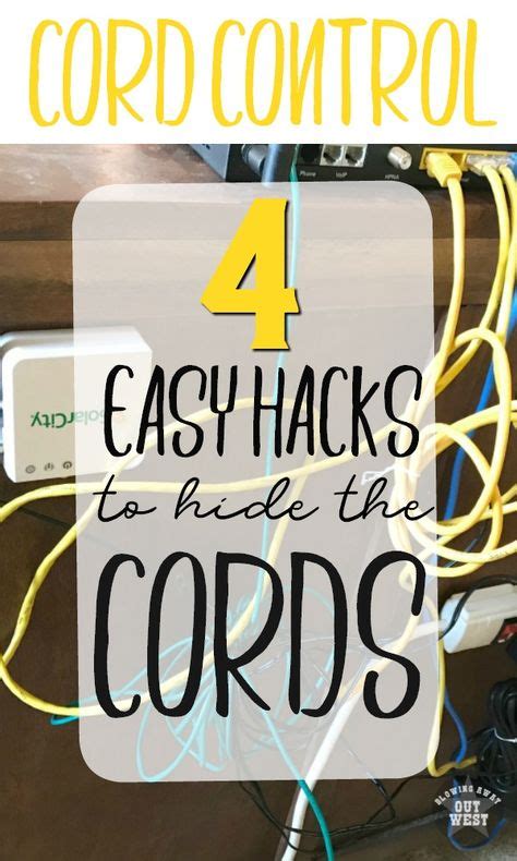 Cord Control 4 Easy Ways To Hide The Mess Crafting Is My Therapy