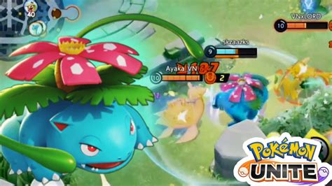 Venusaur Attacker PokÉmon Unite Gameplay Youtube